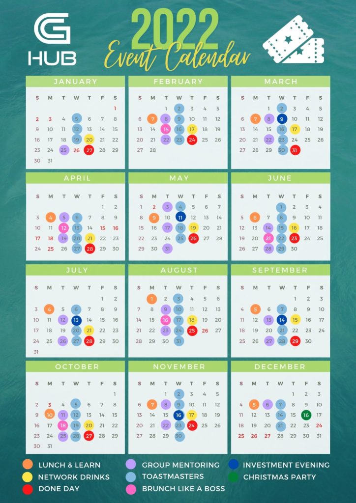 Download the 2022 GC Hub Event Calendar Now! | The Gold Coast ...
